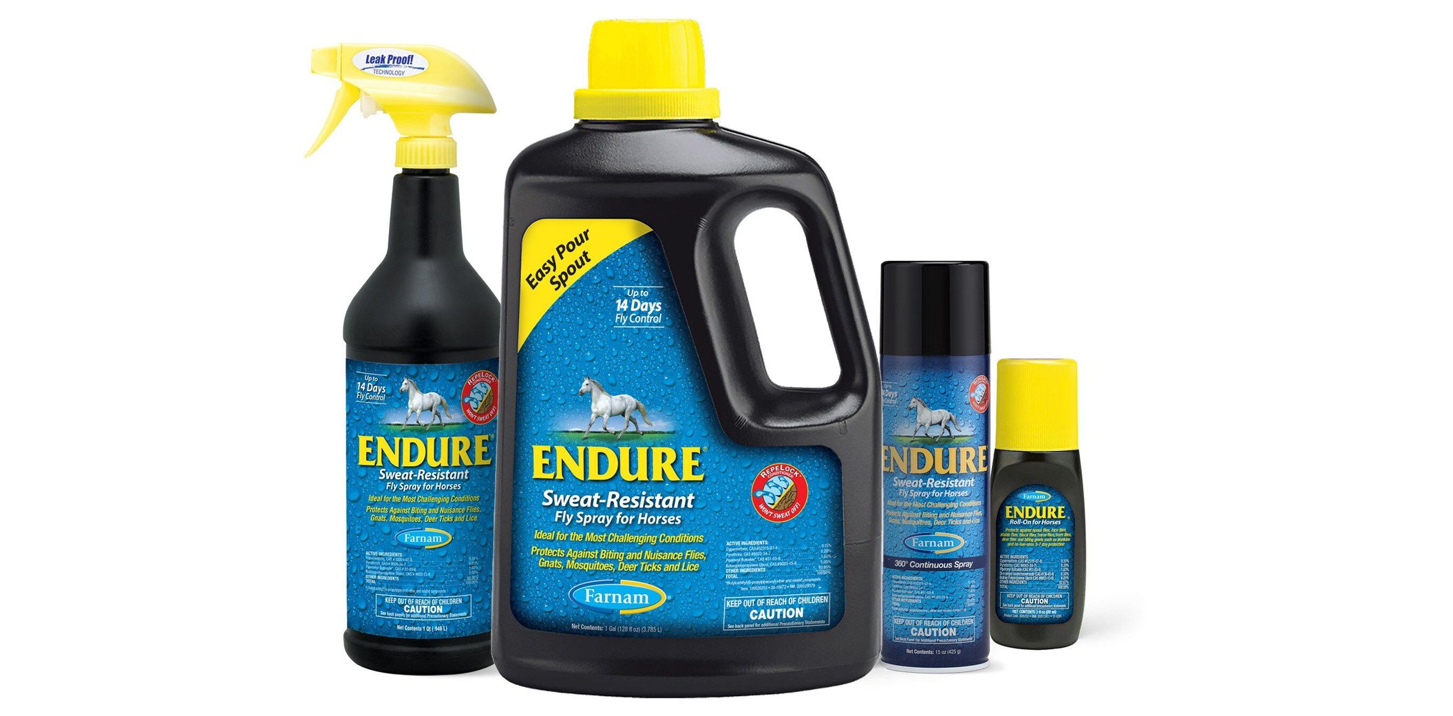 FARNAM Endure Sweat Resistant Horse Fly Spray, 32-fl oz bottle - Chewy.com