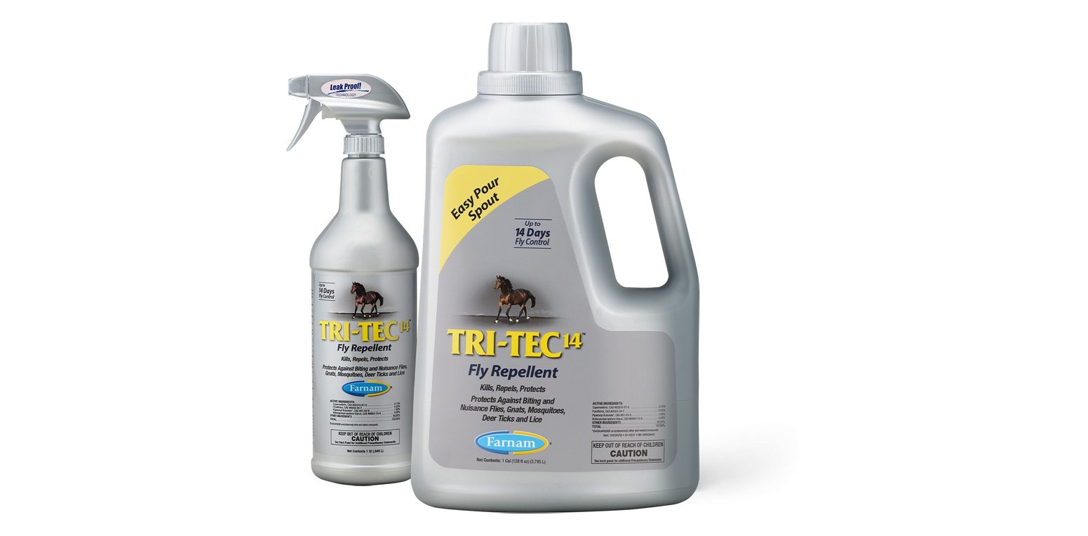FARNAM Tri-Tec 14 Fly Repellent for Horses, 1-gal bottle - Chewy.com
