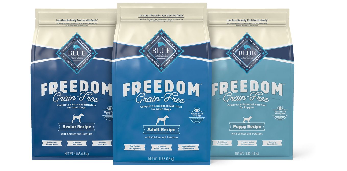 BLUE BUFFALO Freedom Puppy Grain-Free Chicken & Potatoes Dry Dog Food ...