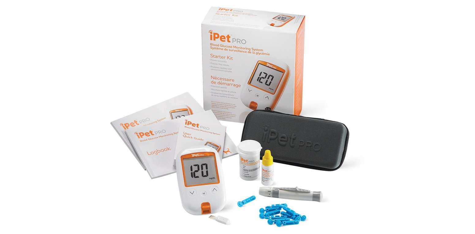 IPET PRO Blood Glucose Monitoring & Blood Glucose Test Strips for Dogs ...
