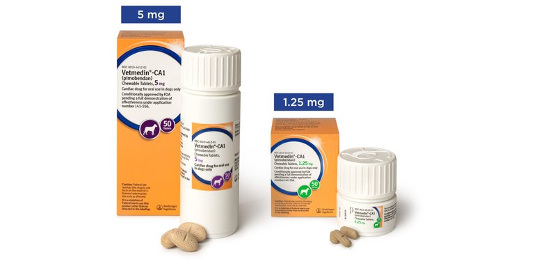 VETMEDIN-CA1 (pimobendan) Chewable Tablets for Dogs, 5-mg, 50 tablets ...