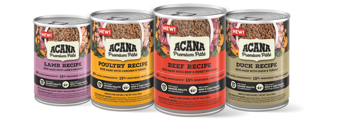 ACANA Premium Adult High-Protein Poultry Recipe in Bone Broth Pate Wet ...