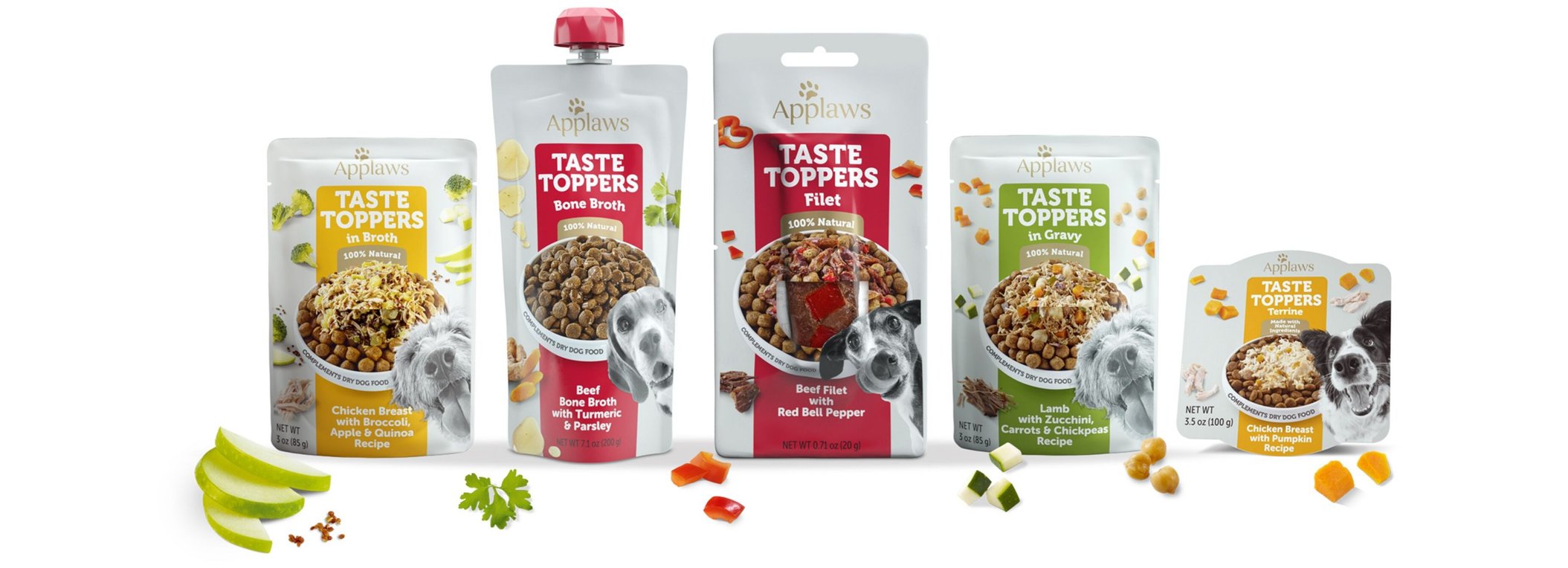 APPLAWS Taste Toppers Gravy Selection Natural Wet Dog Food, 3.0-oz bag ...