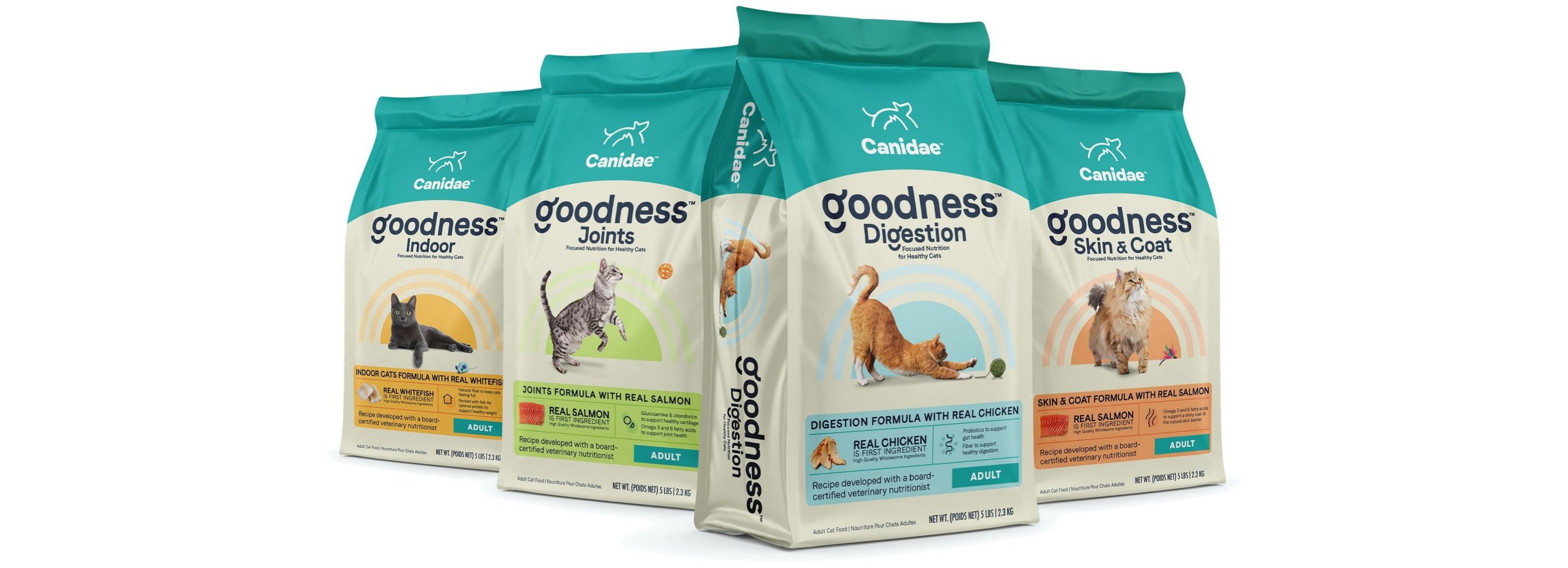 CANIDAE Goodness for Indoor Cats Real Whitefish Adult Dry Cat Food, 5 ...