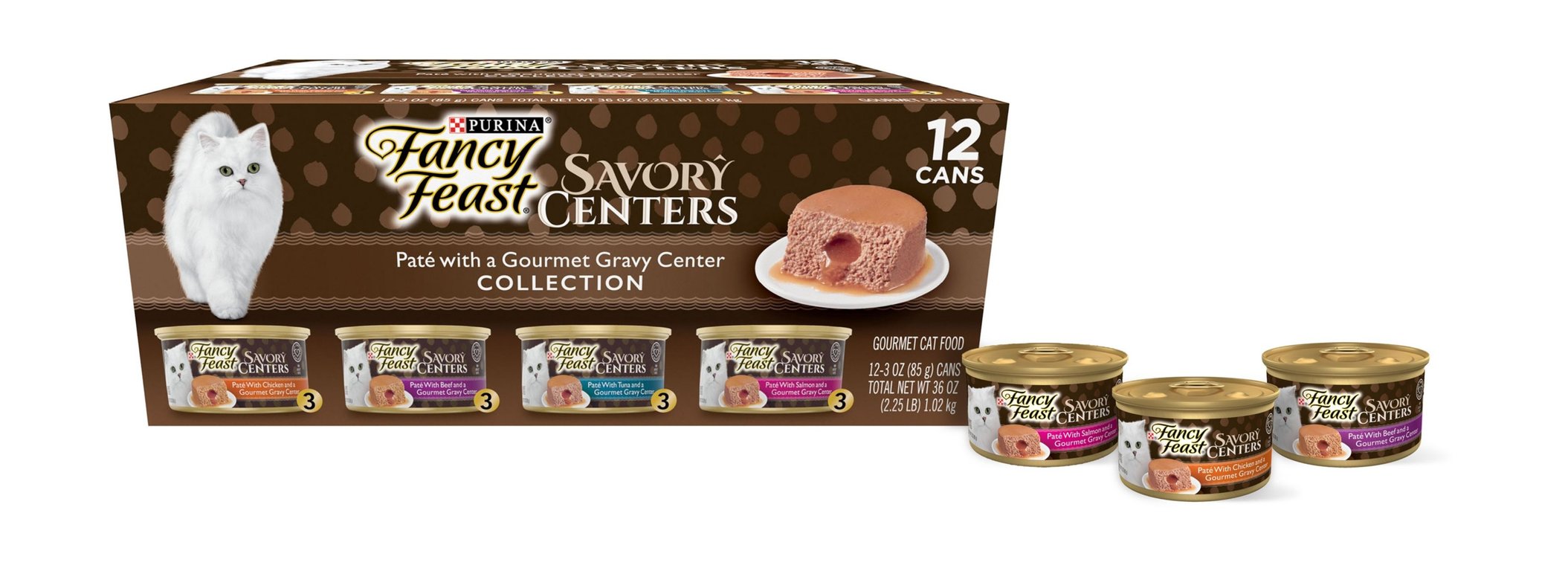 Fancy Feast Savory Centers Variety Pack Canned Cat Food | Chewy (Free ...