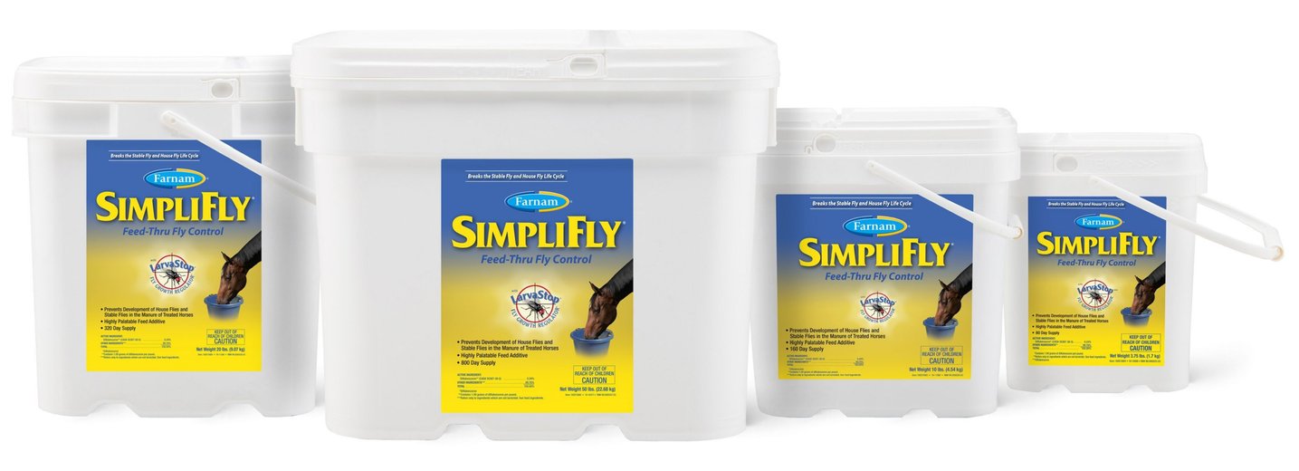 FARNAM SimpliFly Feed-Thru Fly Control Pellets Horse Supplement, 50-lb ...