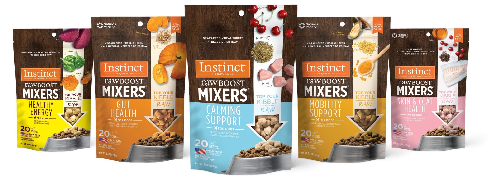 INSTINCT Raw Boost Mixers Mobility Support Recipe Grain-Free Freeze ...