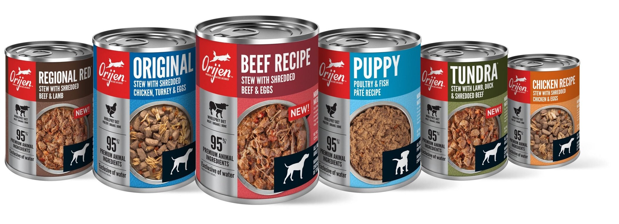 ORIJEN Real Meat Shreds Beef Recipe Stew Grain-Free Wet Dog Food, 12.8 ...