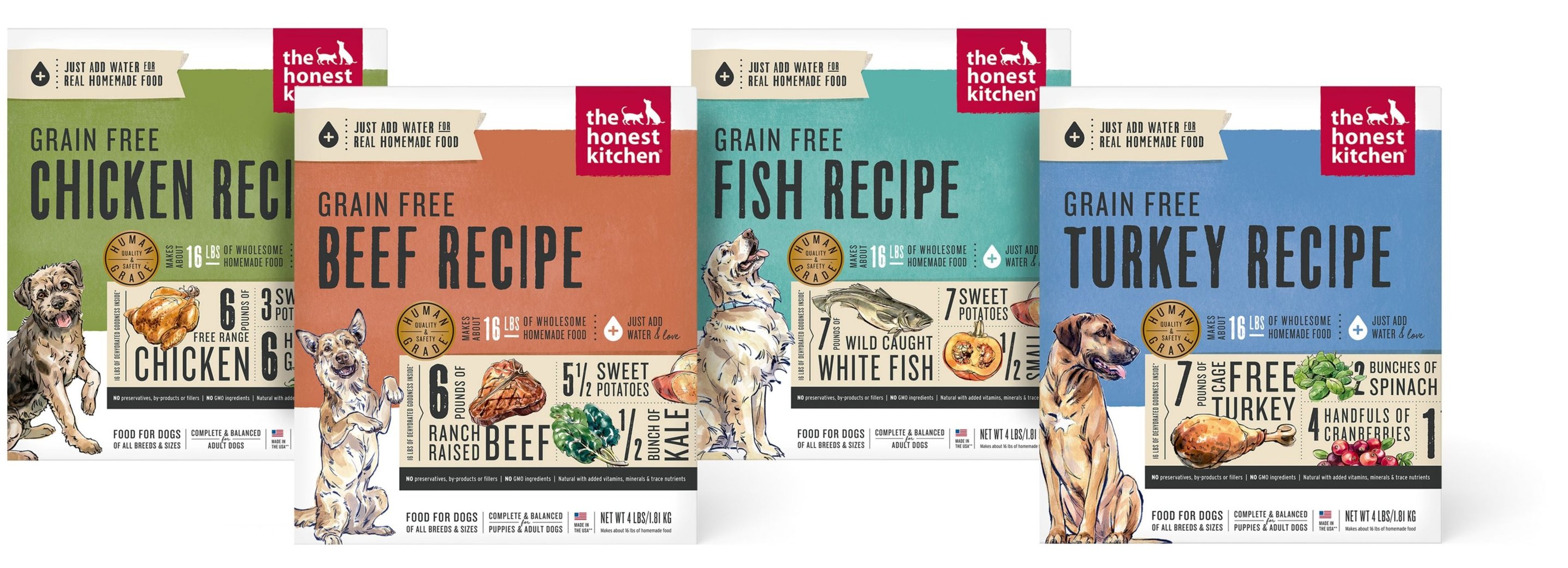 THE HONEST KITCHEN Wholemade Grain-Free Chicken Dehydrated Dog Food, 2 ...