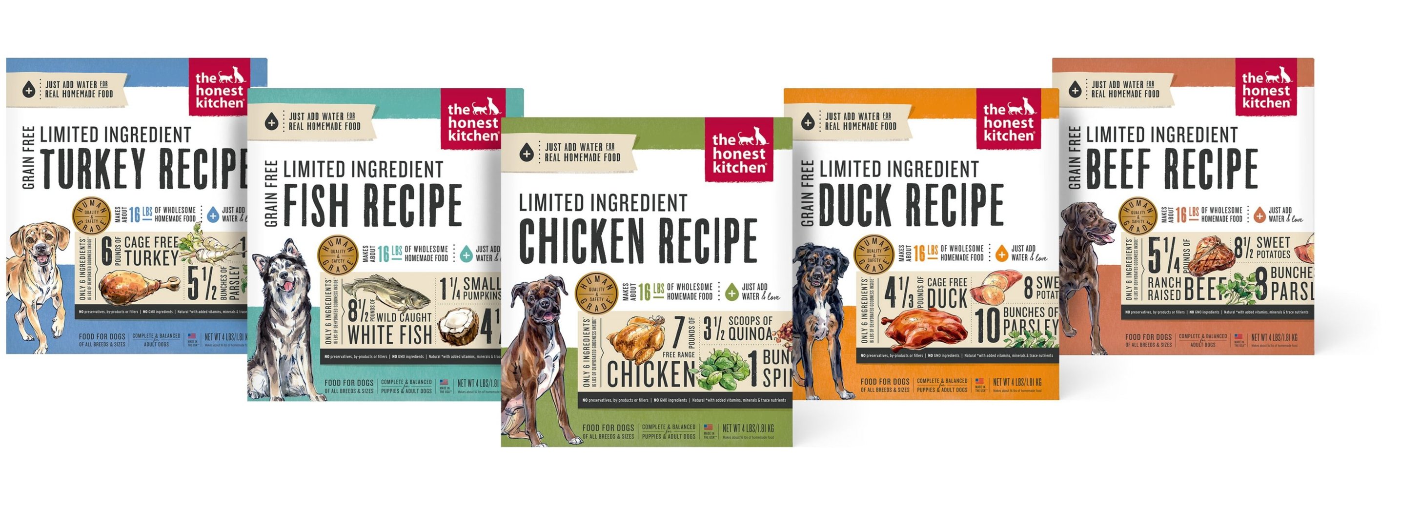 THE HONEST KITCHEN Wholemade Limited Ingredient Fish Dehydrated Dog ...