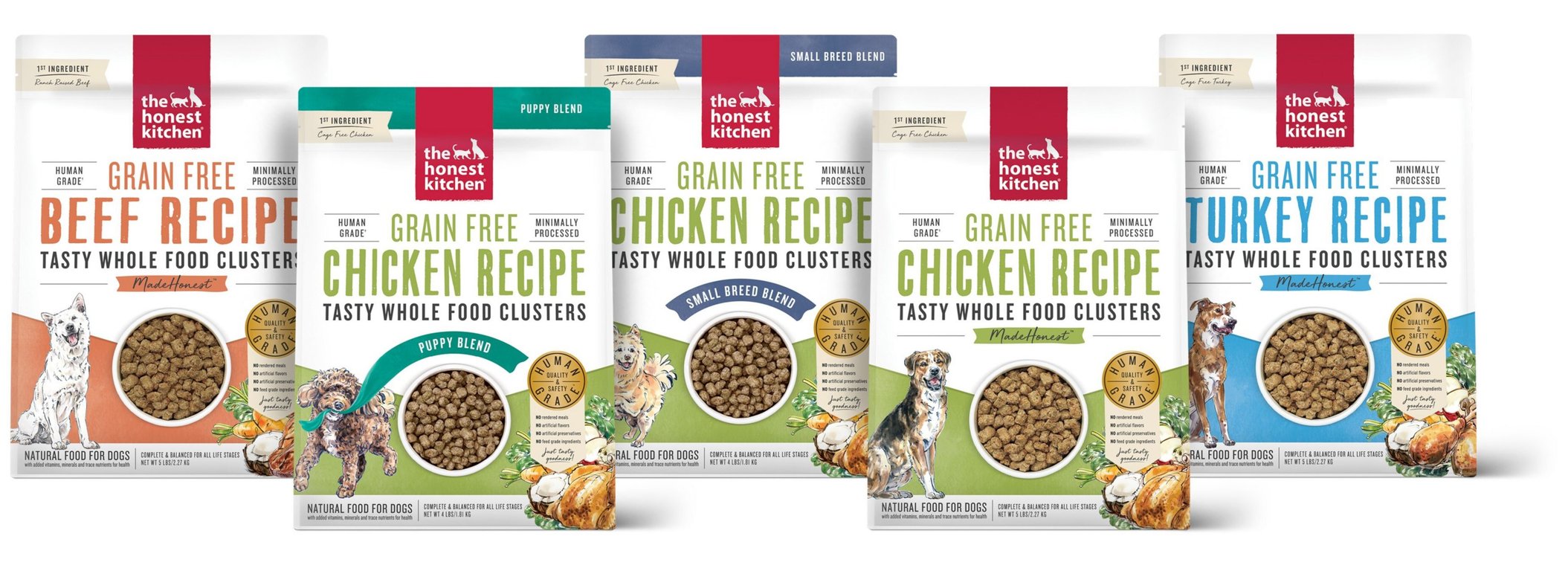 THE HONEST KITCHEN Human Grade Grain-Free Chicken Whole Food Clusters ...