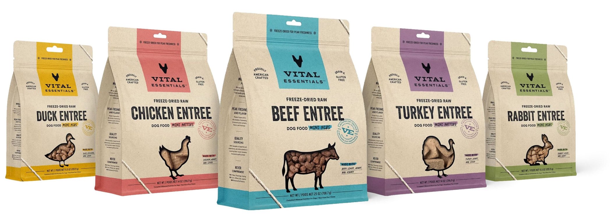 VITAL ESSENTIALS Freeze-Dried Raw Beef Entree Mini Nibs Dog Food, 25-oz ...