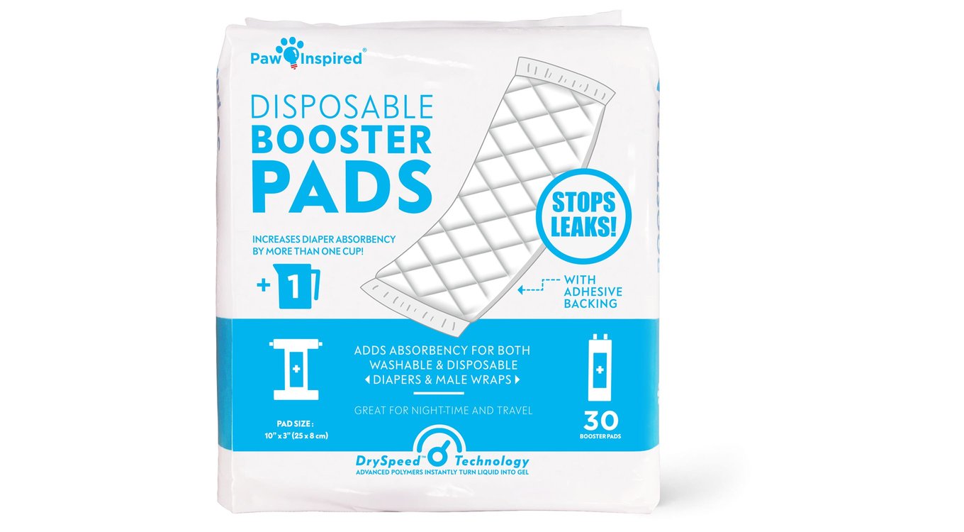 PAW INSPIRED Dog Diaper Pad Liners, 30 count - Chewy.com
