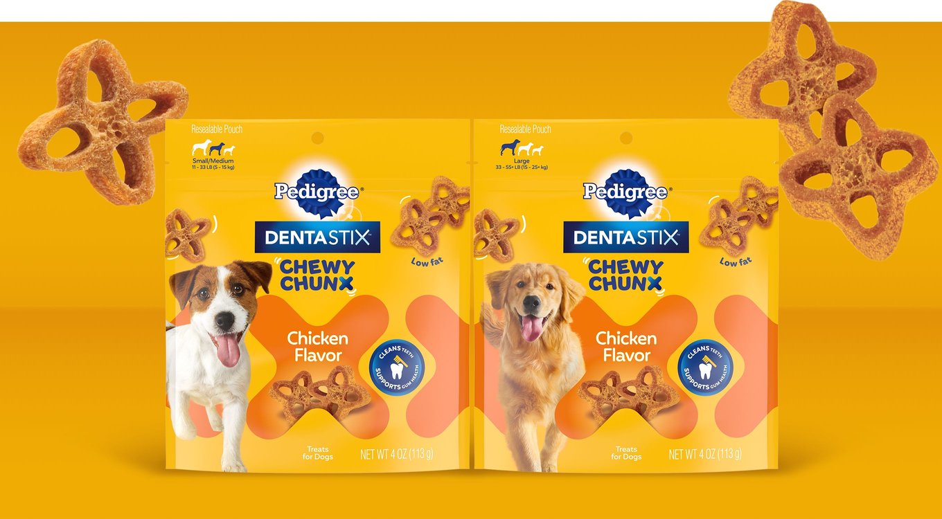 PEDIGREE Dentastix Large Original Chicken, Beef Flavor & Fresh Mint ...