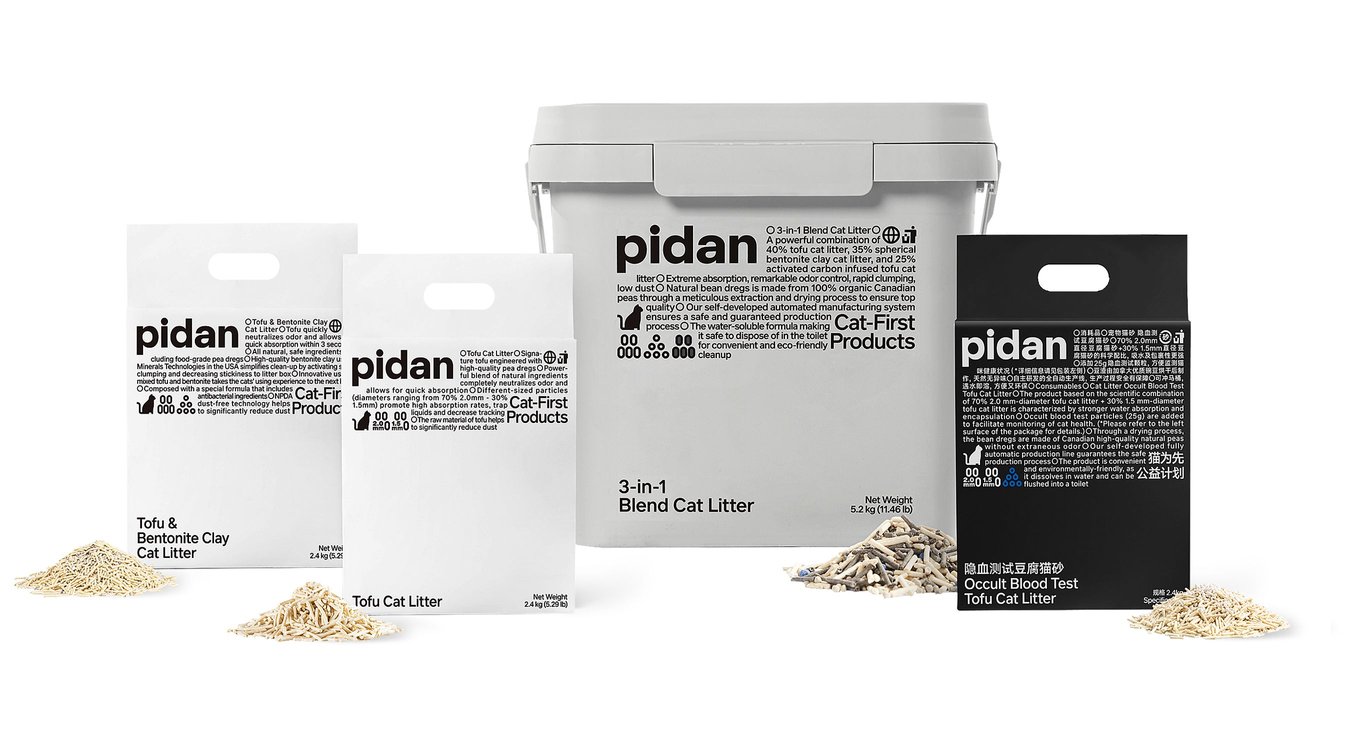 PIDAN Organic Tofu Cat Litter, 5.29-lb bag - Chewy.com