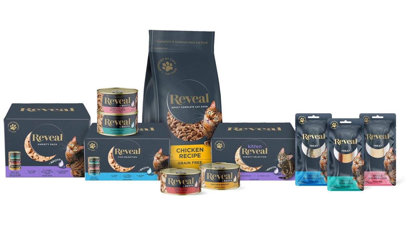REVEAL Fish & Chicken Variety Selection in Broth Grain-Free Flaked Wet ...