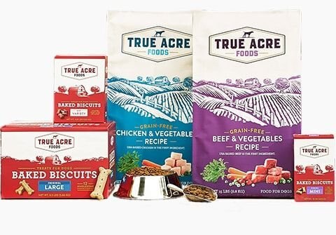 TRUE ACRE FOODS Thick Cut Strips with Real Bacon and Beef Dog Treats ...