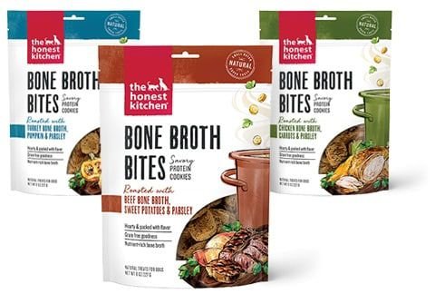 THE HONEST KITCHEN Human Grade Bone Broth Bites Roasted with Chicken ...