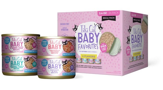 TIKI CAT Baby Chicken, Tuna & Chicken Liver Recipe Grain-Free Wet ...