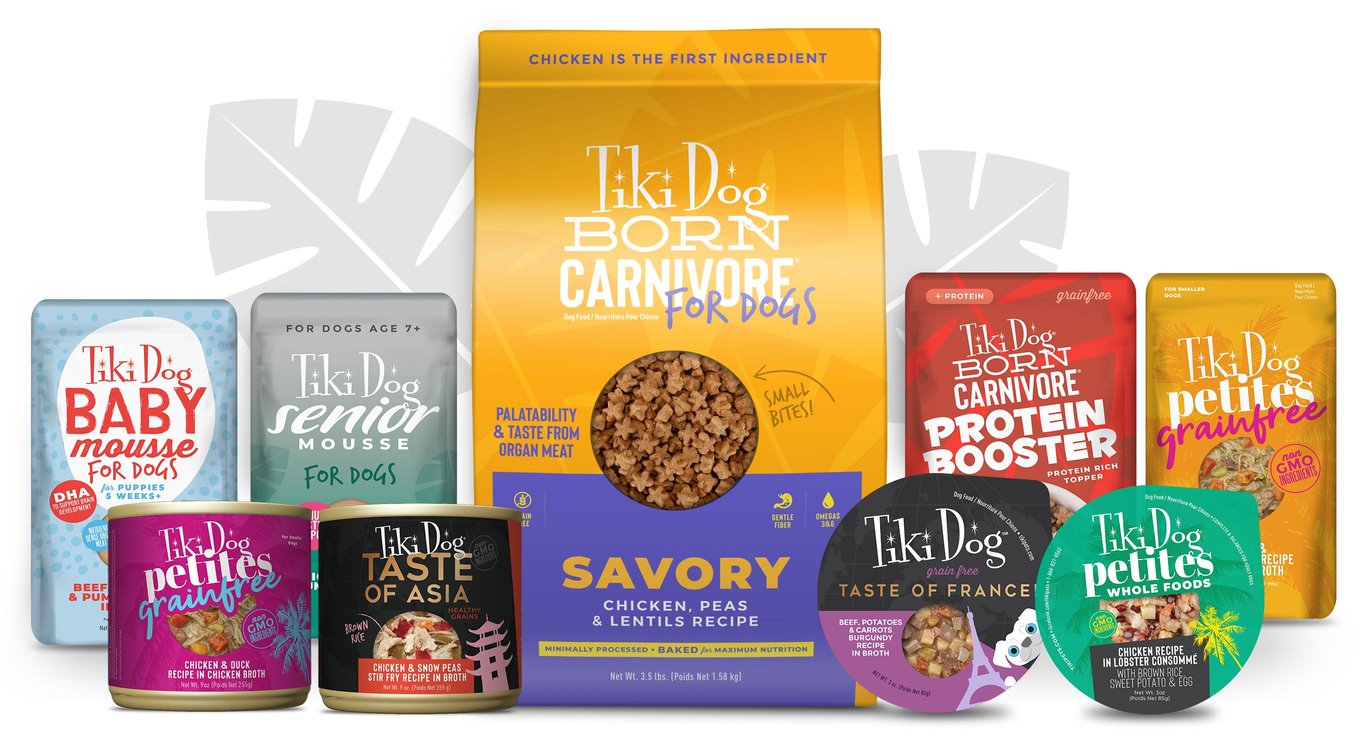 TIKI DOG Born Carnivore Protein Booster Variety Pack Grain-Free Dog ...