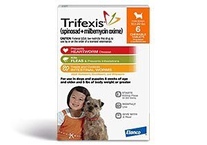 TRIFEXIS Chewable Tablet for Dogs, 40.1-60 lbs, (Blue Box) - Easy ...