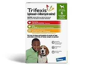 TRIFEXIS Chewable Tablet for Dogs, 10.1-20 lbs, (Orange Box) - Easy ...