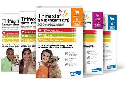 TRIFEXIS Chewable Tablet for Dogs, 60.1-120 lbs, (Brown Box) - Easy ...
