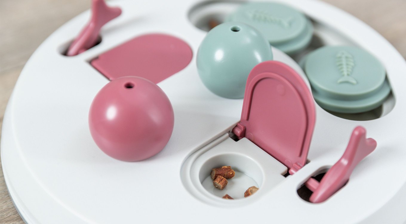 TRIXIE Mad Scientist Turn Around Activity Strategy Game Cat Toy - Chewy.com