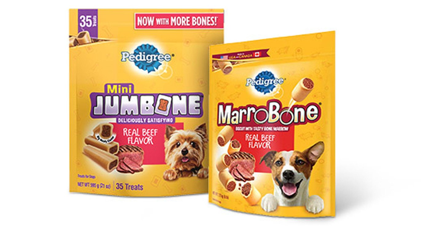 PEDIGREE Mini Marrobone Real Beef Flavor Biscuit Dog Treats, 15-oz bag ...