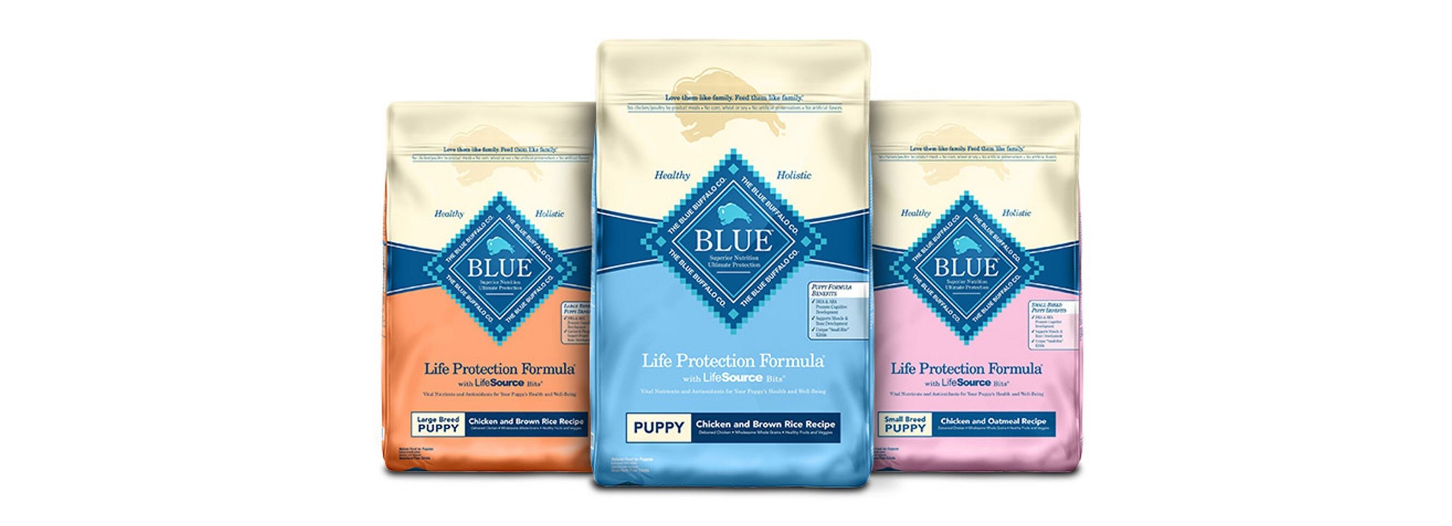 BLUE BUFFALO Life Protection Formula Large Breed Puppy Chicken & Brown ...