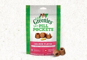 GREENIES Pill Pockets Feline Natural Salmon Flavor Soft Adult Cat ...
