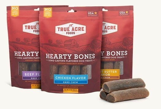 TRUE ACRE FOODS Hearty Bones Beef Flavored Treats, 16-oz bag - Chewy.com