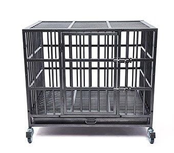 FRISCO Ultimate Heavy Duty Steel Metal Single Door Dog Crate, Large ...