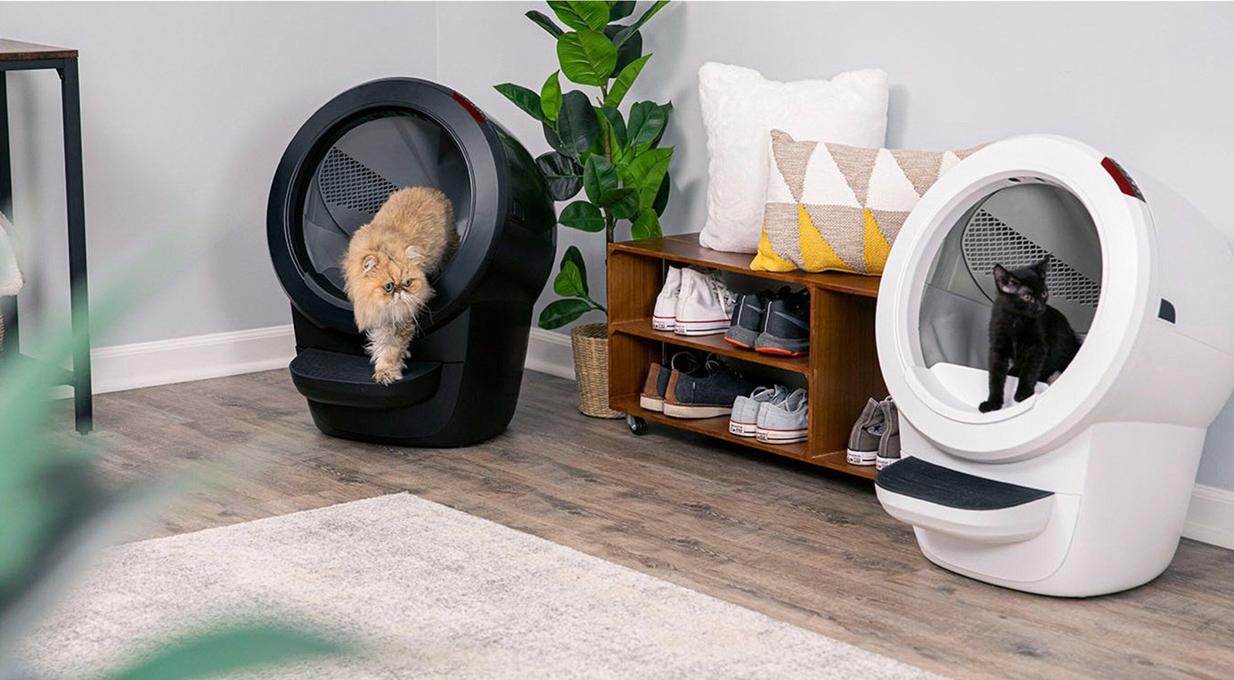 WHISKER Litter-Robot 4 Automatic Self-Cleaning Cat Litter Box, Black ...