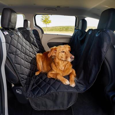 4KNINES Split Rear Seat Cover with Hammock, Black, X-Large - Chewy.com