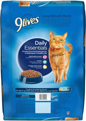 New Version Available - 9 LIVES Daily Essentials Adult Chicken Beef ...