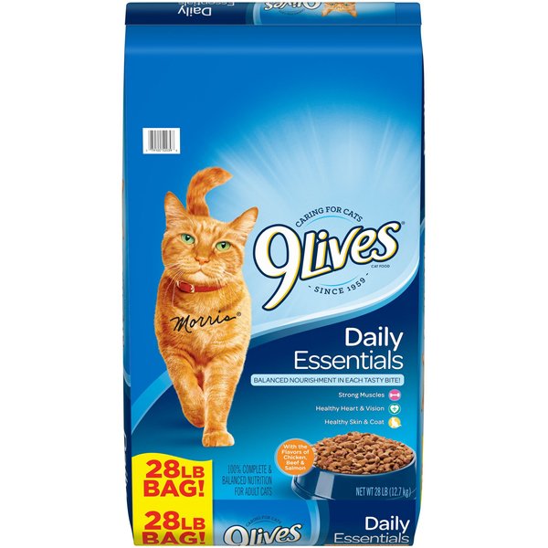 New Version Available - 9 LIVES Daily Essentials Adult Chicken Beef ...