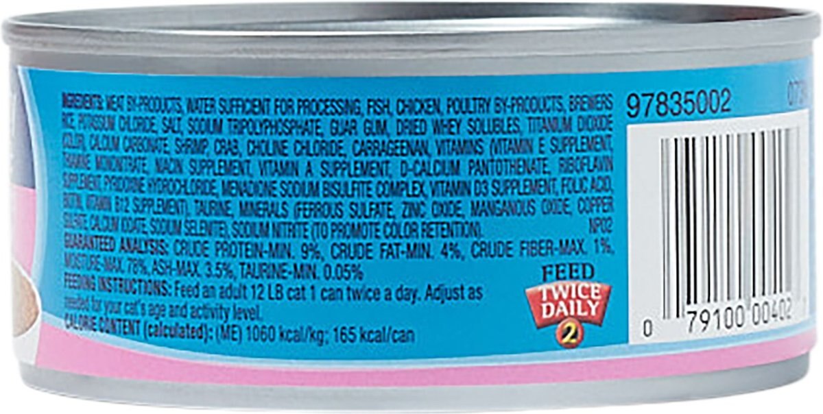 9 LIVES Meaty Pate Seafood Platter Wet Cat Food, 5.5-oz can, case of 24 ...