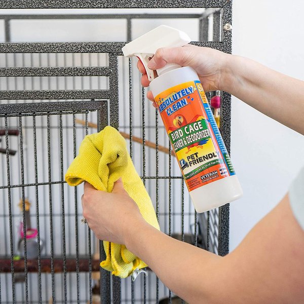 ABSOLUTELY CLEAN Bird Cage Cleaner & Deodorizer, 16-oz bottle - Chewy.com