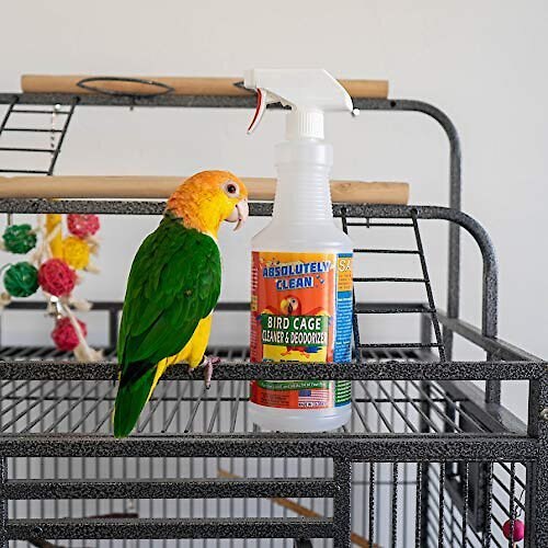 ABSOLUTELY CLEAN Bird Cage Cleaner & Deodorizer, 32-oz bottle - Chewy.com
