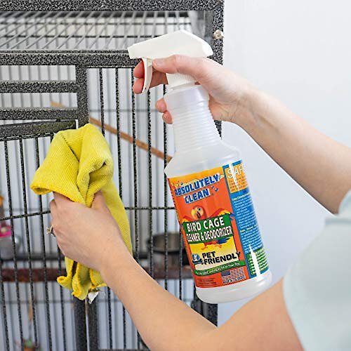ABSOLUTELY CLEAN Bird Cage Cleaner & Deodorizer, 32-oz bottle - Chewy.com