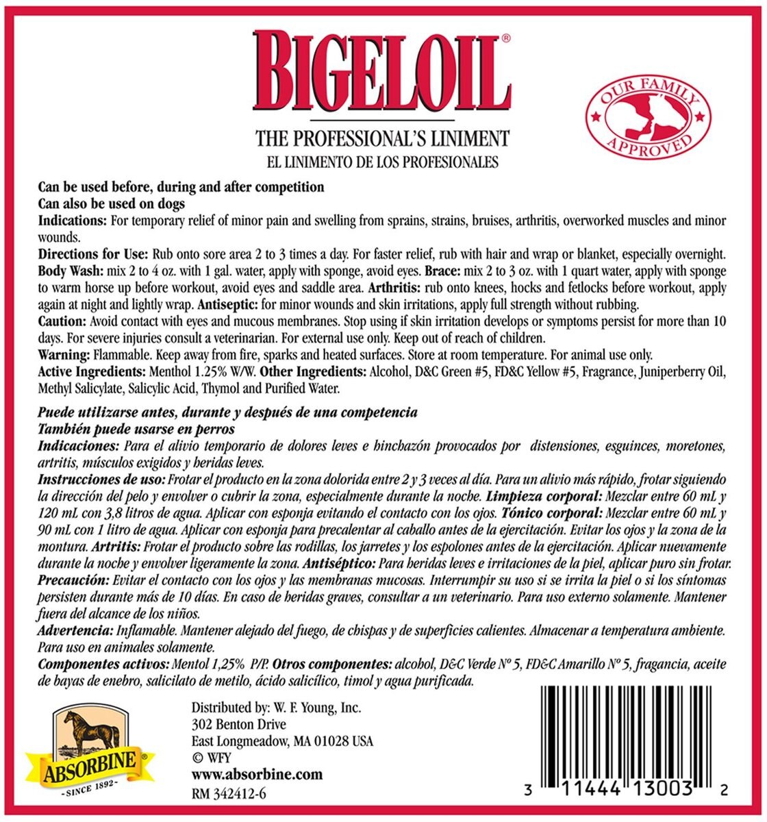 ABSORBINE Bigeloil Topical Rub for Sore Muscles, Joints & Arthritis ...