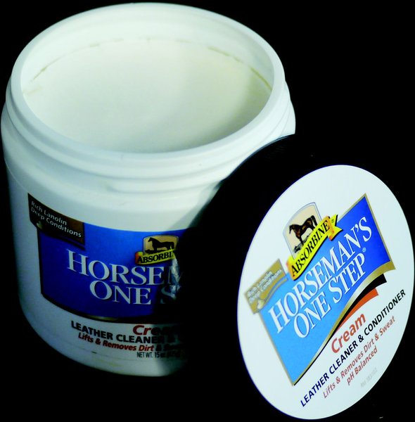 ABSORBINE Horseman's One Step Cream Leather Cleaner & Conditioner, 15 ...
