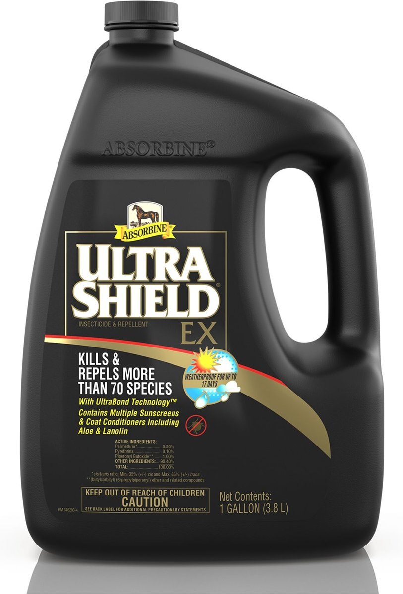 ABSORBINE UltraShield EX Insecticide, Kills & Repels Horse Fly Spray ...