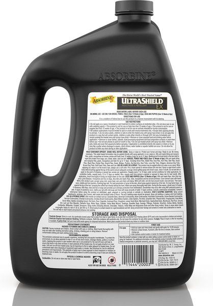 ABSORBINE UltraShield EX Insecticide, Kills & Repels Horse Fly Spray ...