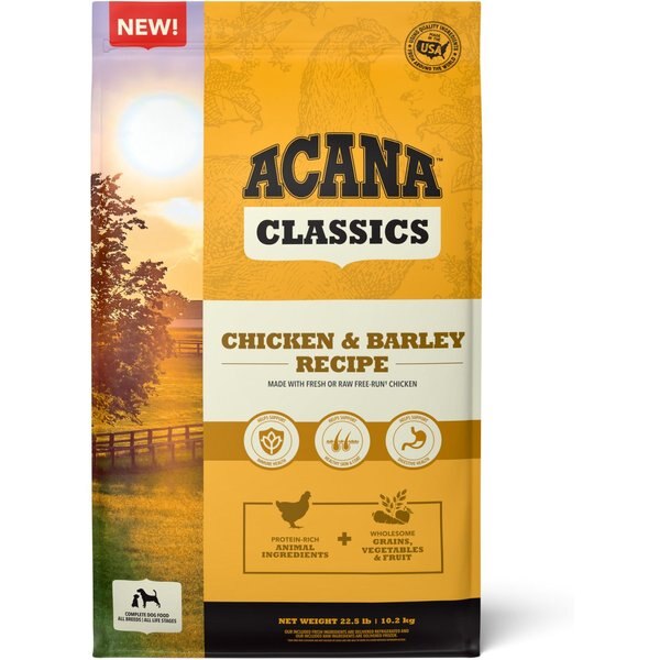 ACANA Classics Chicken & Barley Recipe Dry Dog Food, 22.5-lb bag ...