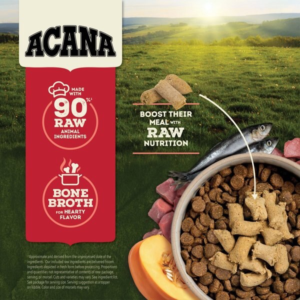 ACANA Ranch-Raised Beef Recipe Morsels Grain-Free Freeze-Dried Dog Food ...