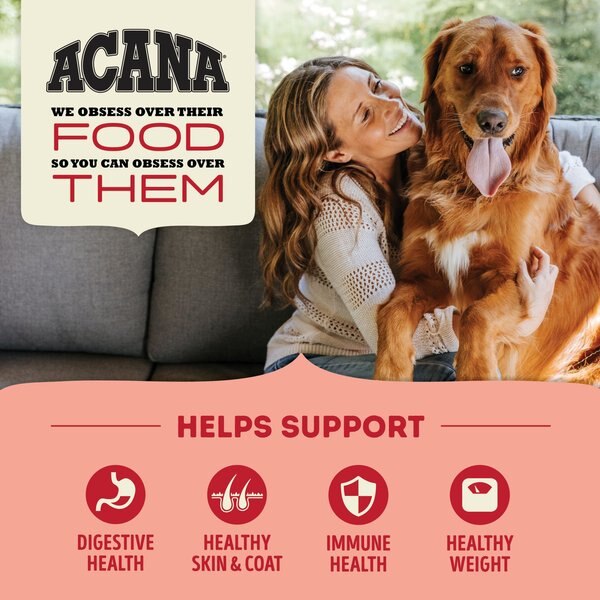 ACANA Red Meat Recipe Grain-Free Dry Dog Food, 4.5-lb bag - Chewy.com