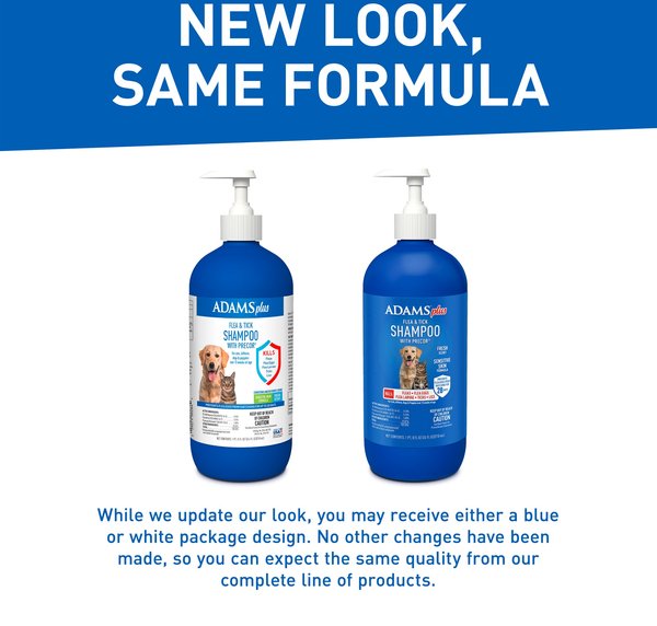 ADAMS Plus Flea & Tick Shampoo Sensitive Skin for Cats & Dogs, 24-fl oz ...