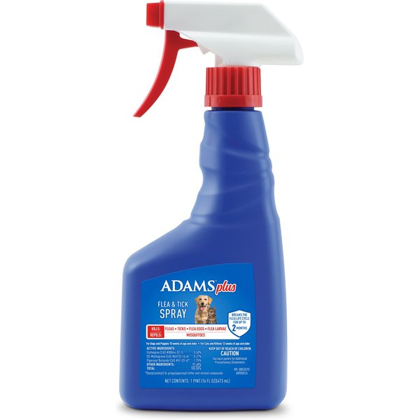 ADAMS Plus Flea & Tick Spray for Dogs & Cats, 16-fl oz bottle - Chewy.com